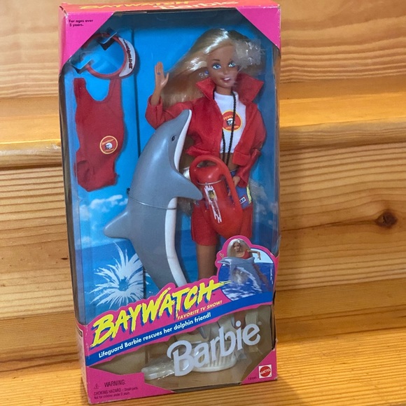 Mattel | Toys | Mattel Baywatch Lifeguard Barbie Rescues Dolphin Friend ...